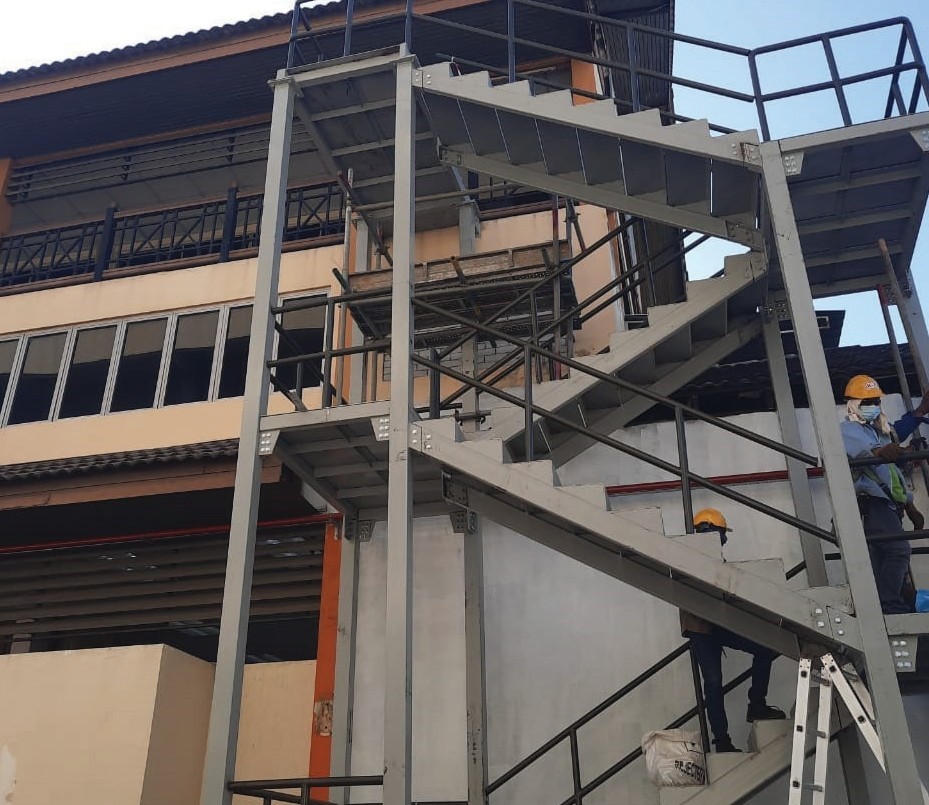 New Wall and Steel Structure Staircase – GEO BASE SDN BHD